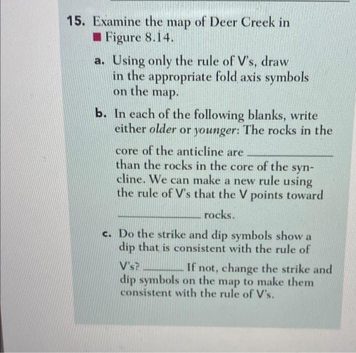 on the 15. Examine the map of Deer Creek in Figure | Chegg.com