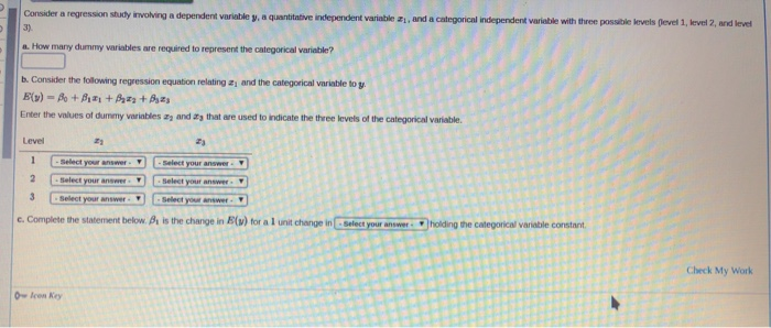 Solved Consider a regression study involving a dependent | Chegg.com