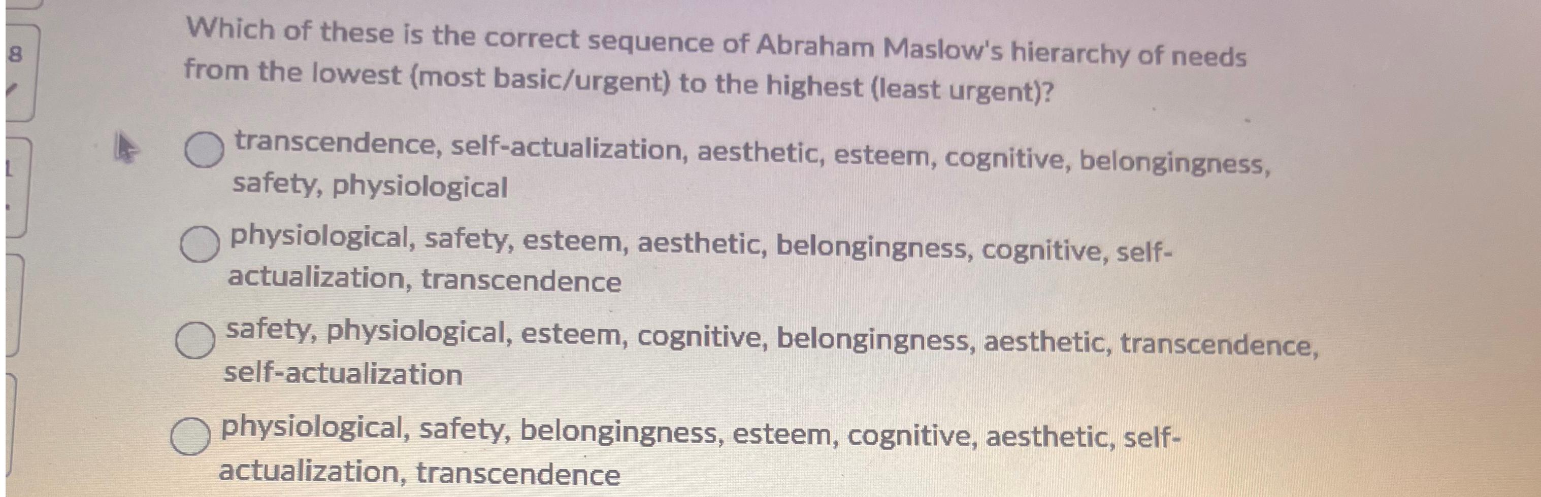 Solved Which of these is the correct sequence of Abraham | Chegg.com