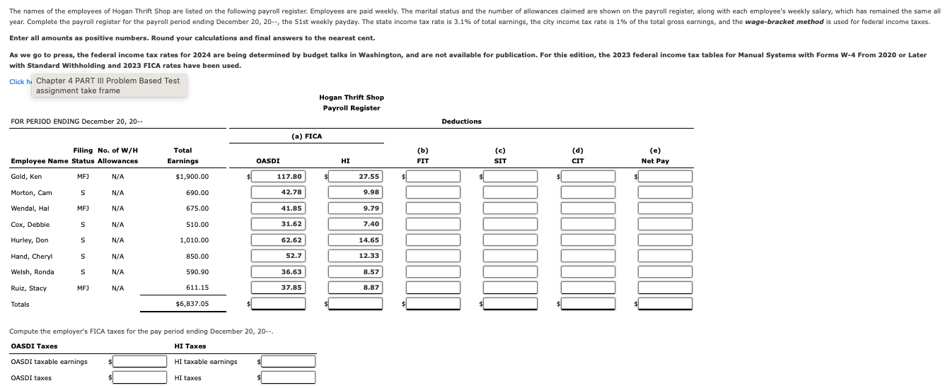Solved Enter all amounts as positive numbers. Round your | Chegg.com