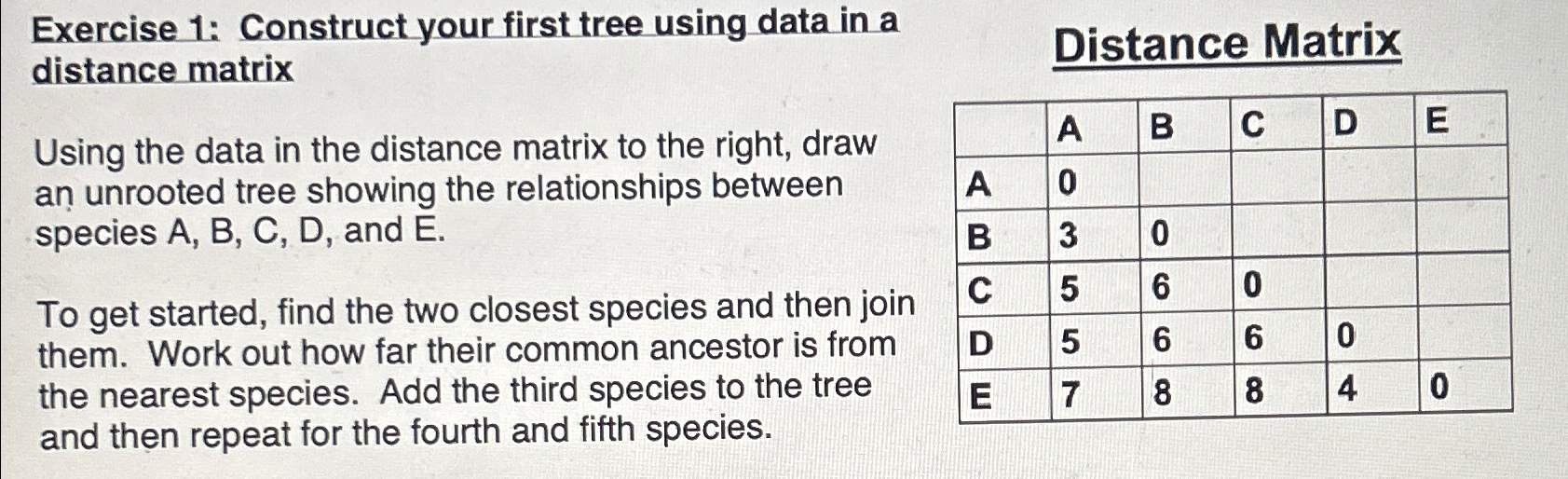 Solved Exercise 1: Construct your first tree using data in a | Chegg.com