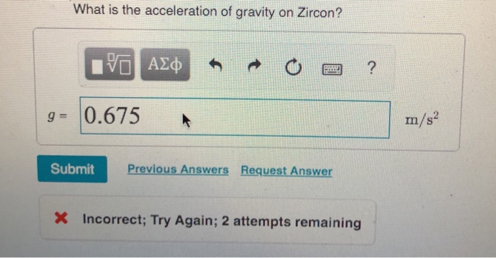Solved An astronaut on the planet Zircon tosses a rock | Chegg.com
