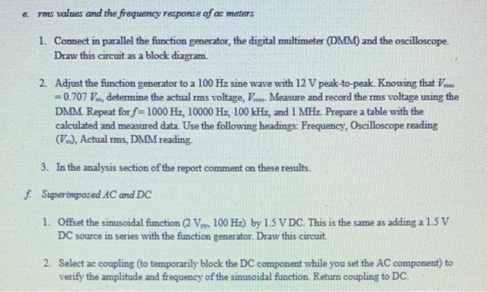 Solved Experimental Procedure a Measuring period and | Chegg.com