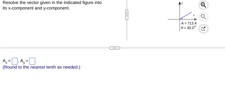 Solved Resolve the vector given in ﻿the indicated figure | Chegg.com