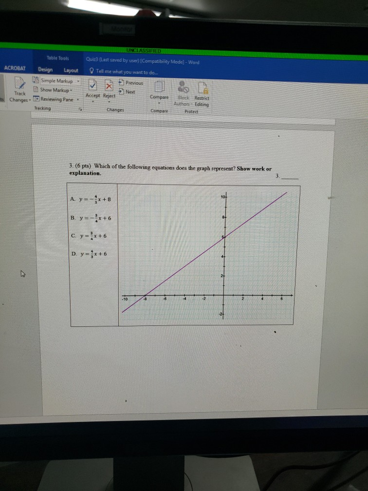 Solved Table Tools ACROBAT Design Layout 06 Simple Markup | Chegg.com