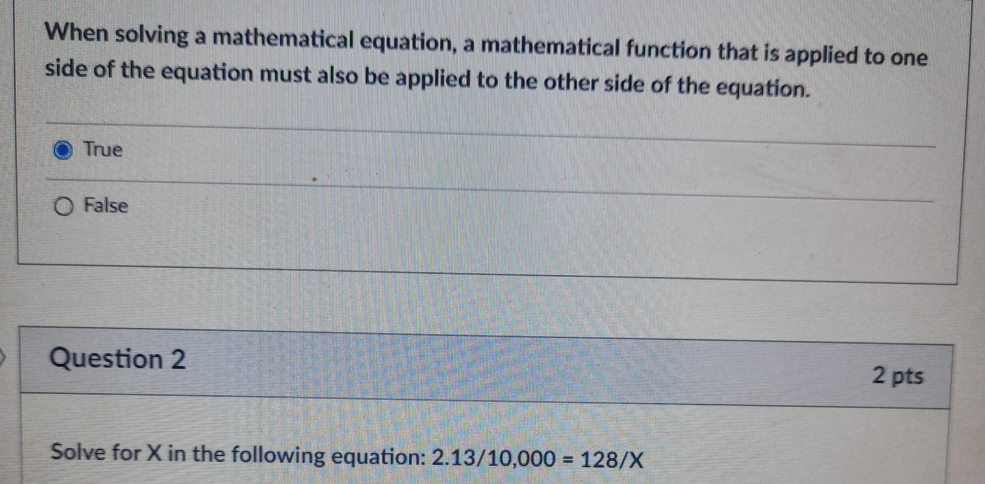 Solved When solving a mathematical equation, a mat side of | Chegg.com