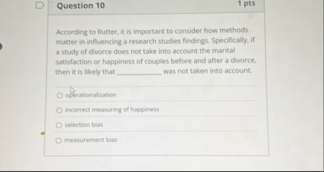 Solved Question 101 ﻿ptsAccording to Rutter, it is important | Chegg.com