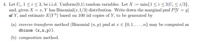 Solved Let Ui,1≤i≤3, ﻿be i.i.d. ﻿Uniform( 0,1Let Ui, 1