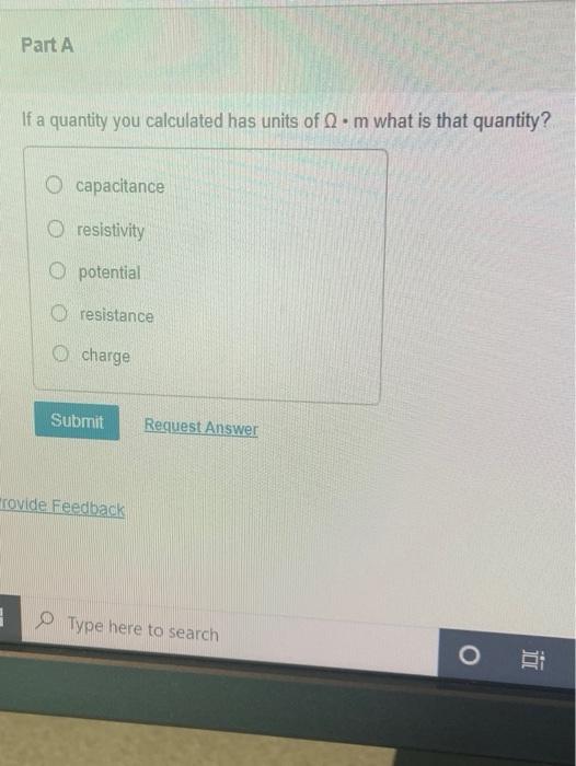 Solved If a quanity you calculated has units of Rxm what is | Chegg.com