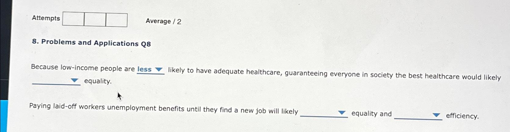 Solved AttemptsAverage / 28. ﻿Problems and Applications | Chegg.com