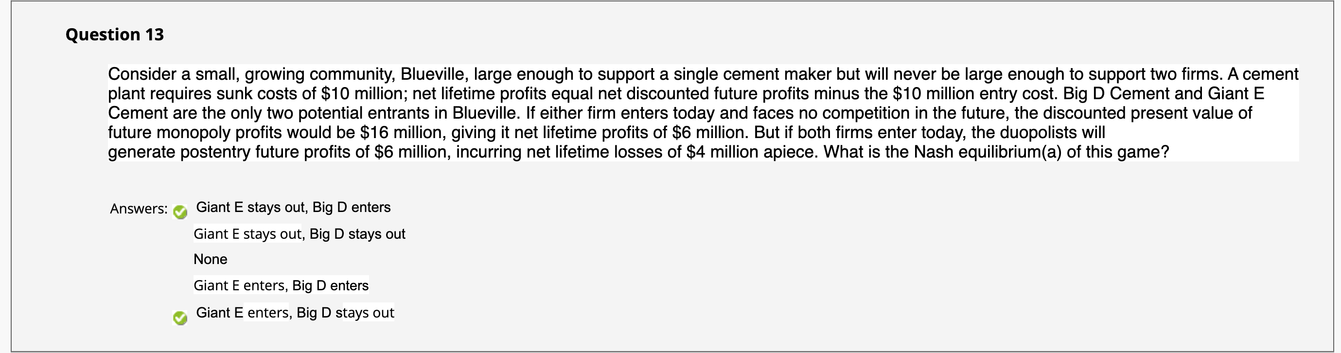 Solved Question 13 (please explain why that is the answer, | Chegg.com