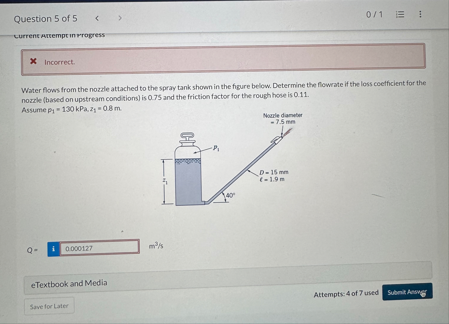 Solved Question 5 ﻿of 501current Attempt in | Chegg.com