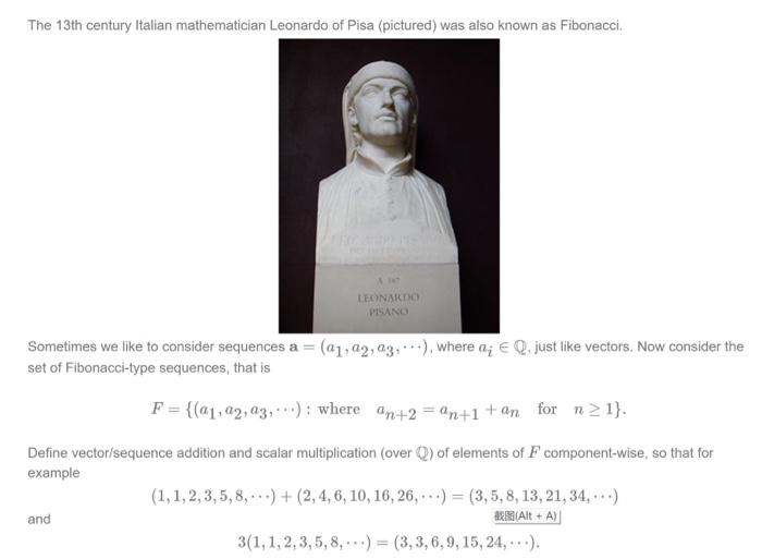 Solved The 13th century Italian mathematician Leonardo of | Chegg.com