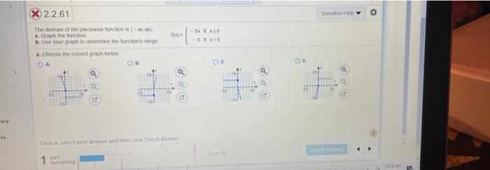 Solved A Graph The Functionb Use The Graph To Determine 