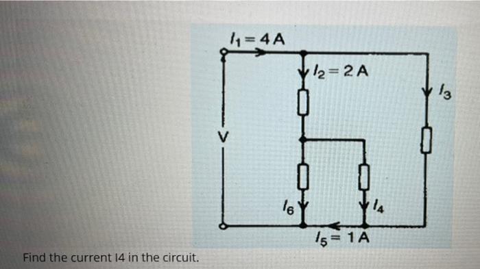 Solved Find the current 14 in the circuit. | Chegg.com