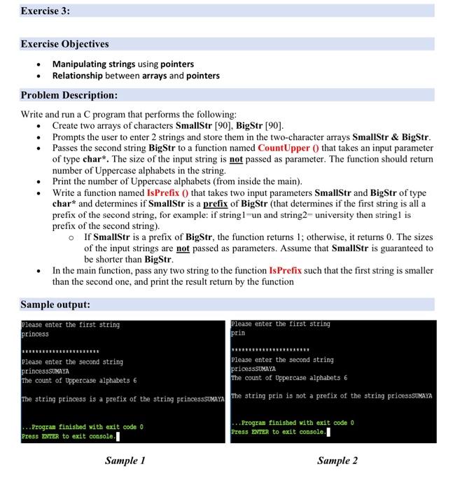 Solved Exercise 3: Exercise Objectives • Manipulating | Chegg.com