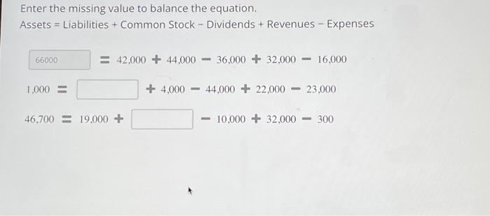 Solved Enter the missing value to balance the equation. | Chegg.com