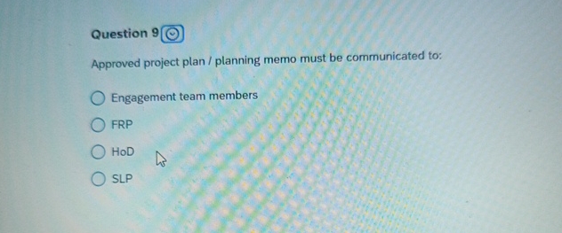 Solved Question 9Approved project plan / ﻿planning memo must | Chegg.com