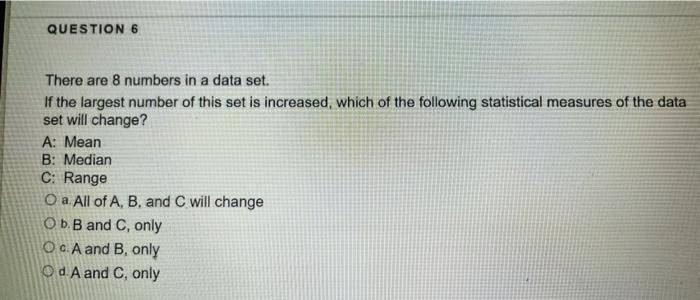 Solved 5 points QUESTION 5 A survey questionnaire will be | Chegg.com