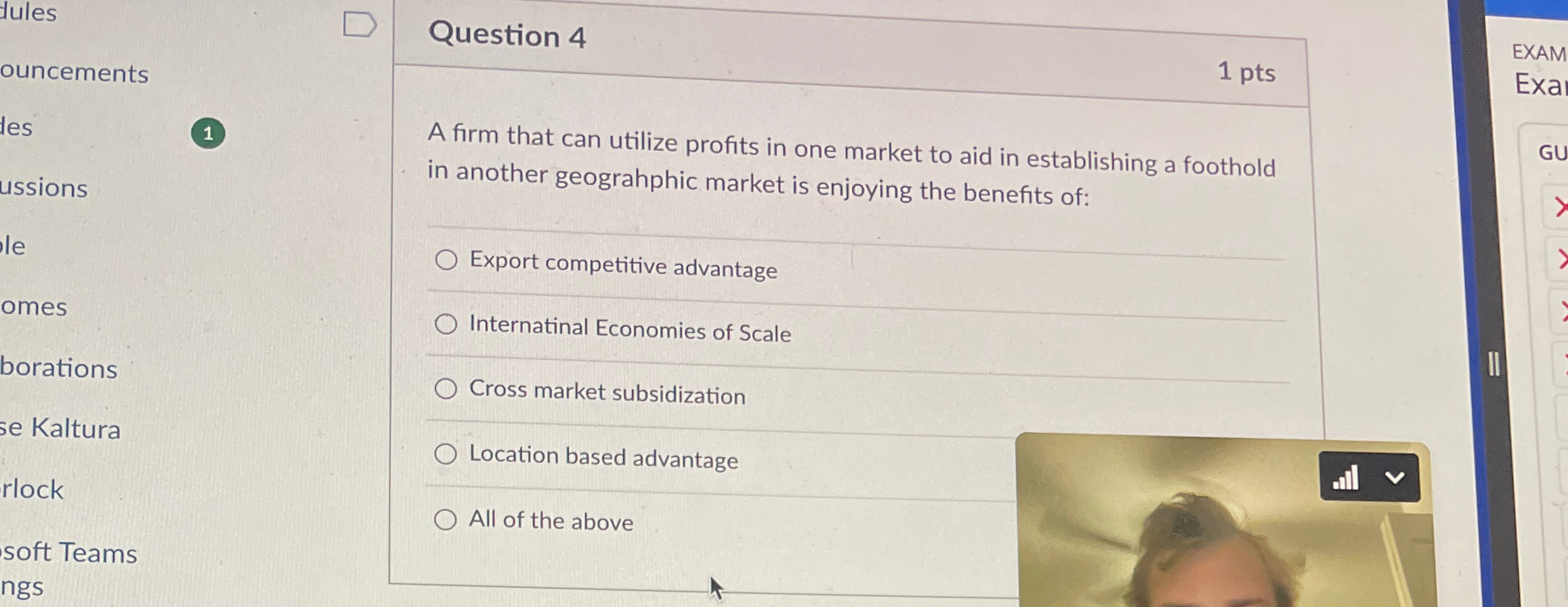 Solved dulesQuestion 4ouncementslesussionsleomesborationsSe | Chegg.com