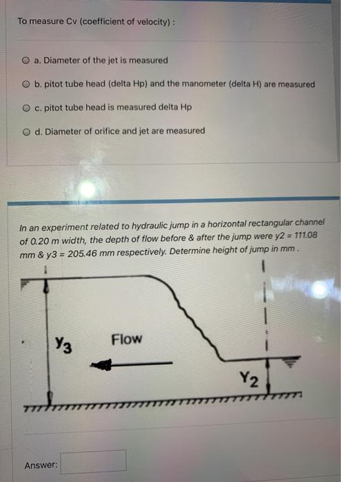 Solved In a horizontal rectangular flume with Constriction, | Chegg.com