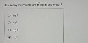 Solved How many millimeters are there in one | Chegg.com