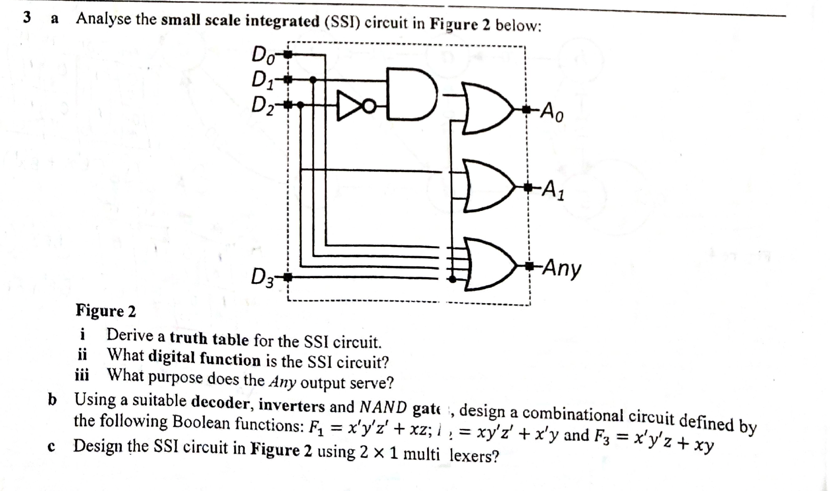 3 ﻿a Analyse the small scale integrated (SSI) | Chegg.com