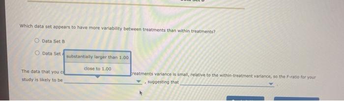 Solved 3. Observing differences between between-treatments | Chegg.com