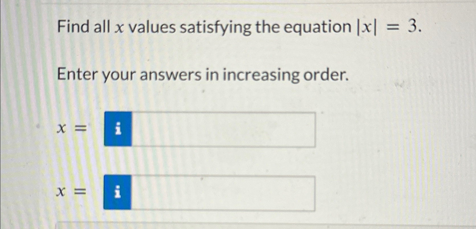 Solved Find all x ﻿values satisfying the equation | Chegg.com