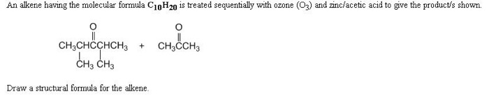 Solved An alkene having the molecular formula C10H20 is | Chegg.com