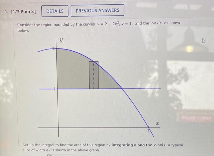 Solved Consider the region bounded by the curves | Chegg.com