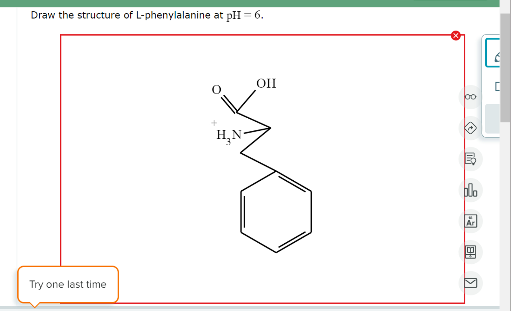 Draw the structure of L-phenylalanine at pH=6.Try one | Chegg.com