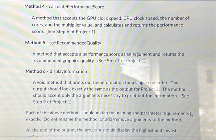 Solved Method 1 - displayTitle A method that creates a | Chegg.com