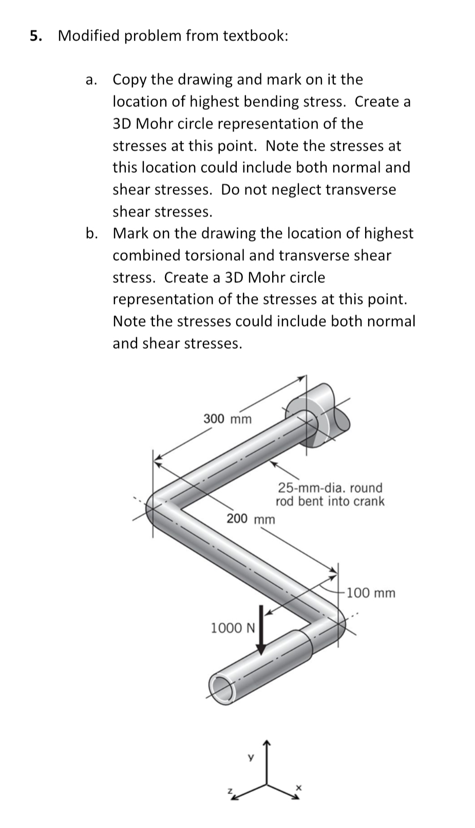 Solved Modified problem from textbook:a. ﻿Copy the drawing | Chegg.com