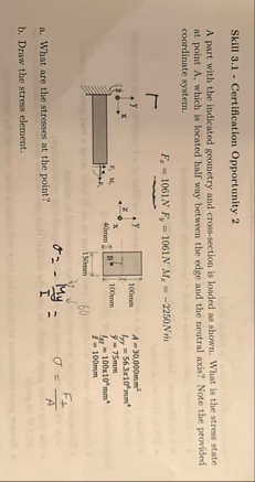 Solved Skill 3.1 = ﻿Certification Opportunity 2A part with | Chegg.com