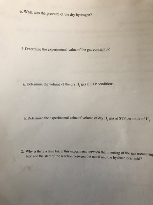 Solved PRE-LAB QUESTIONS 1. A student did the experiment | Chegg.com