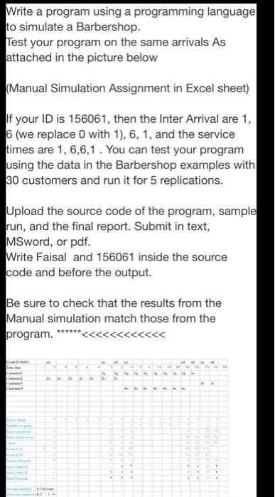 Write a program using a programming language to | Chegg.com