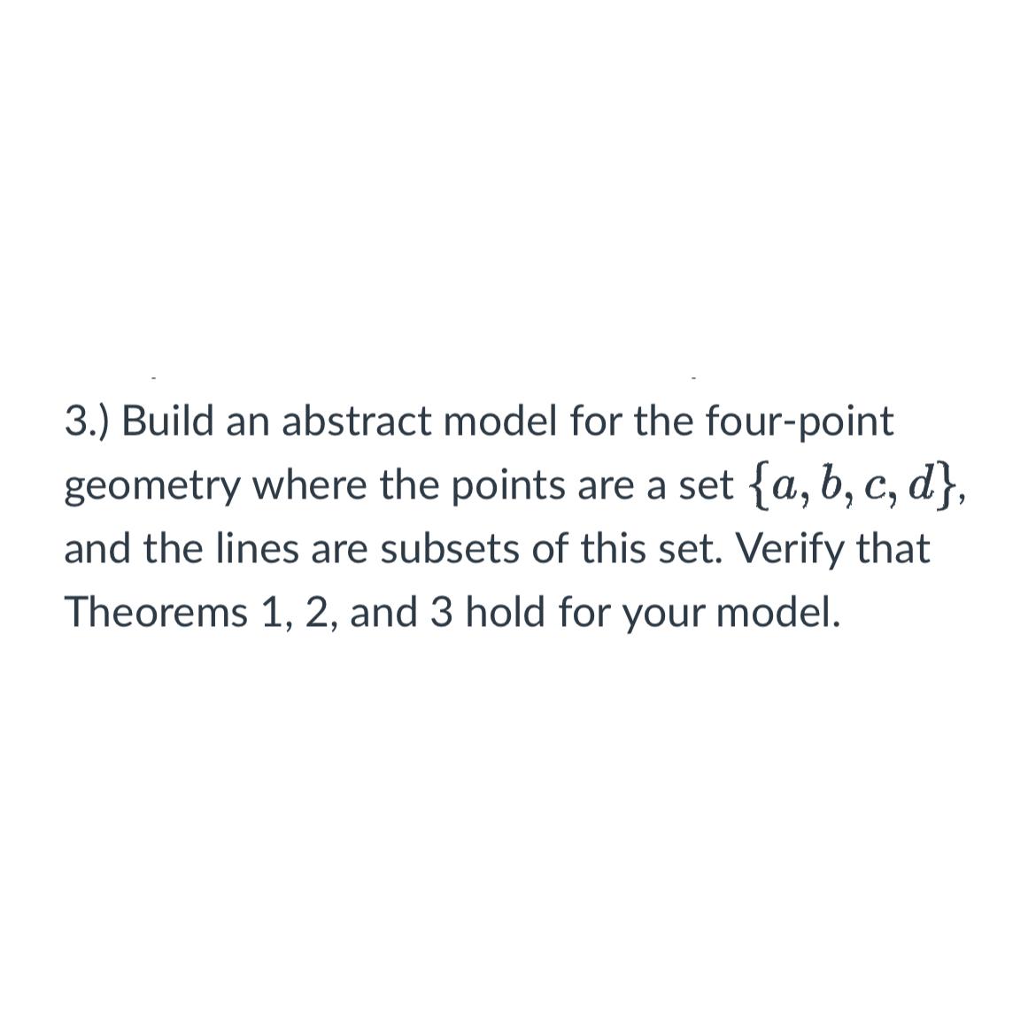 Solved 3.) ﻿Build an abstract model for the four-point | Chegg.com