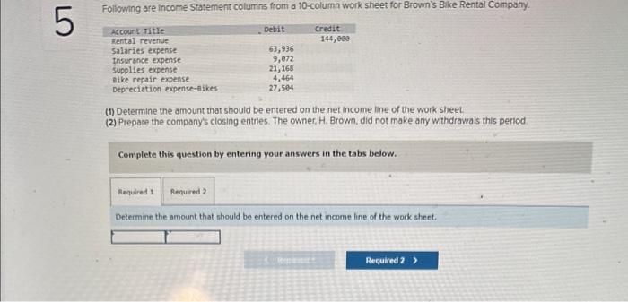 Solved (1) Determine the amount that should be entered on | Chegg.com