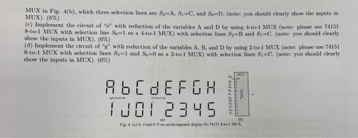 4. Design a seven-segment display (common cathode) to | Chegg.com