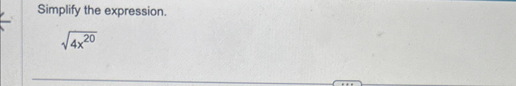 Solved Simplify the expression.4x202 | Chegg.com