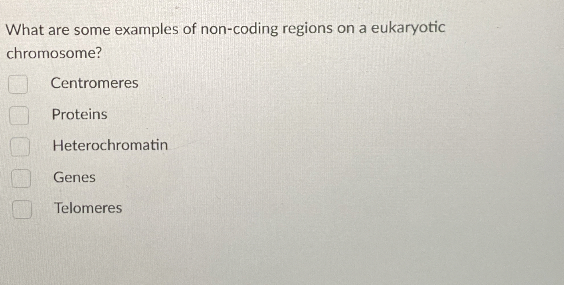 Solved What are some examples of non-coding regions on a | Chegg.com