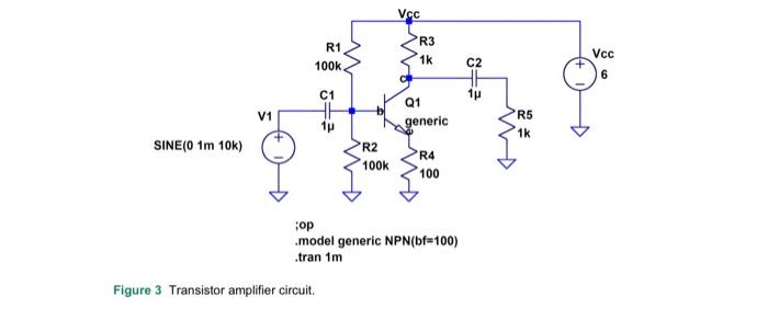 Solved Transistor Characteristic Curves in LTspice The | Chegg.com
