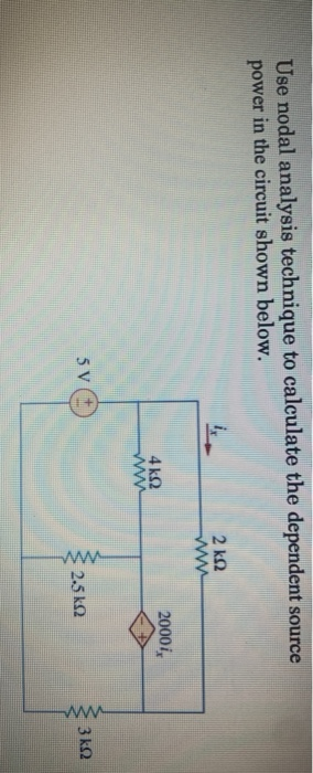 Solved Use nodal analysis technique to calculate the | Chegg.com