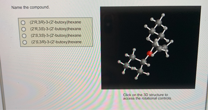 Solved Name the compound. ОООО (2R | Chegg.com