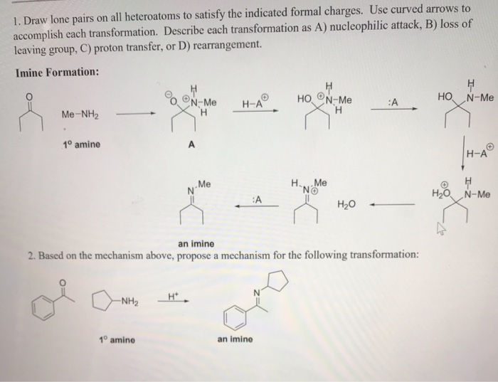 Solved 1. Draw lone pairs on all heteroatoms to satisfy the | Chegg.com