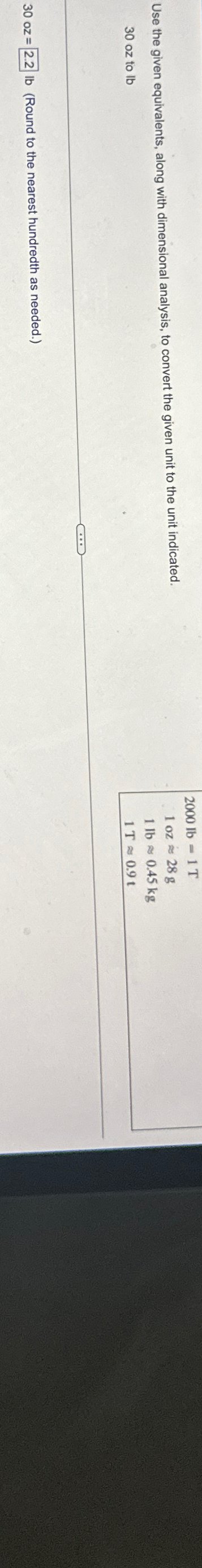 Solved Use the given equivalents, along with dimensional | Chegg.com