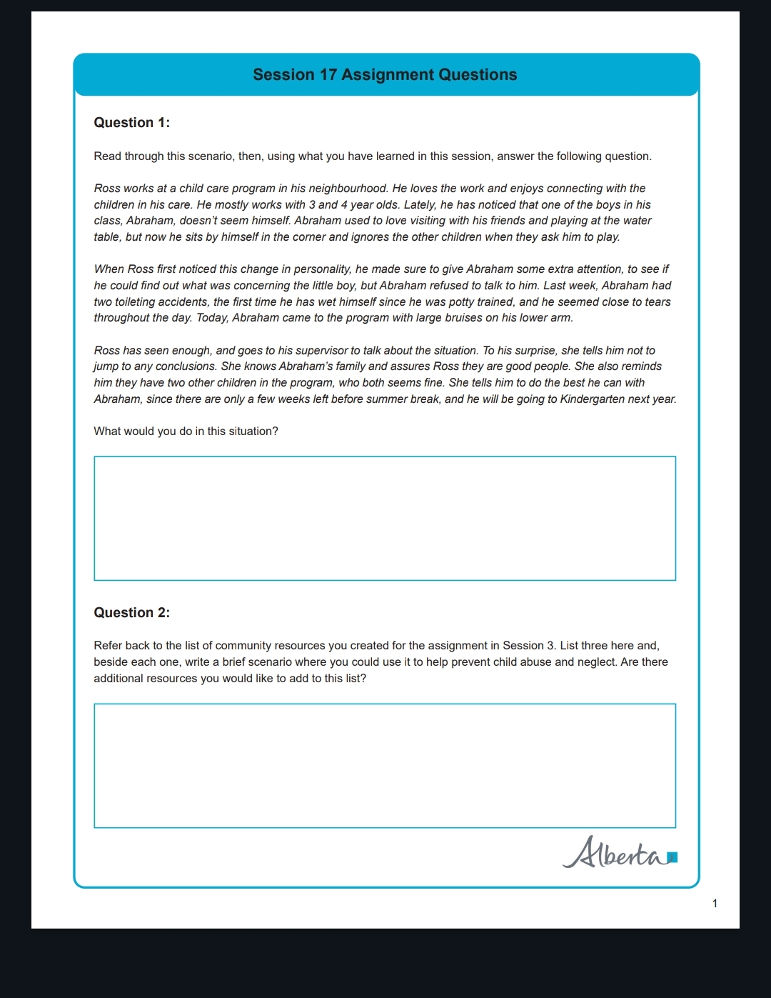 Solved Session 17 ﻿Assignment QuestionsQuestion 1:Read | Chegg.com