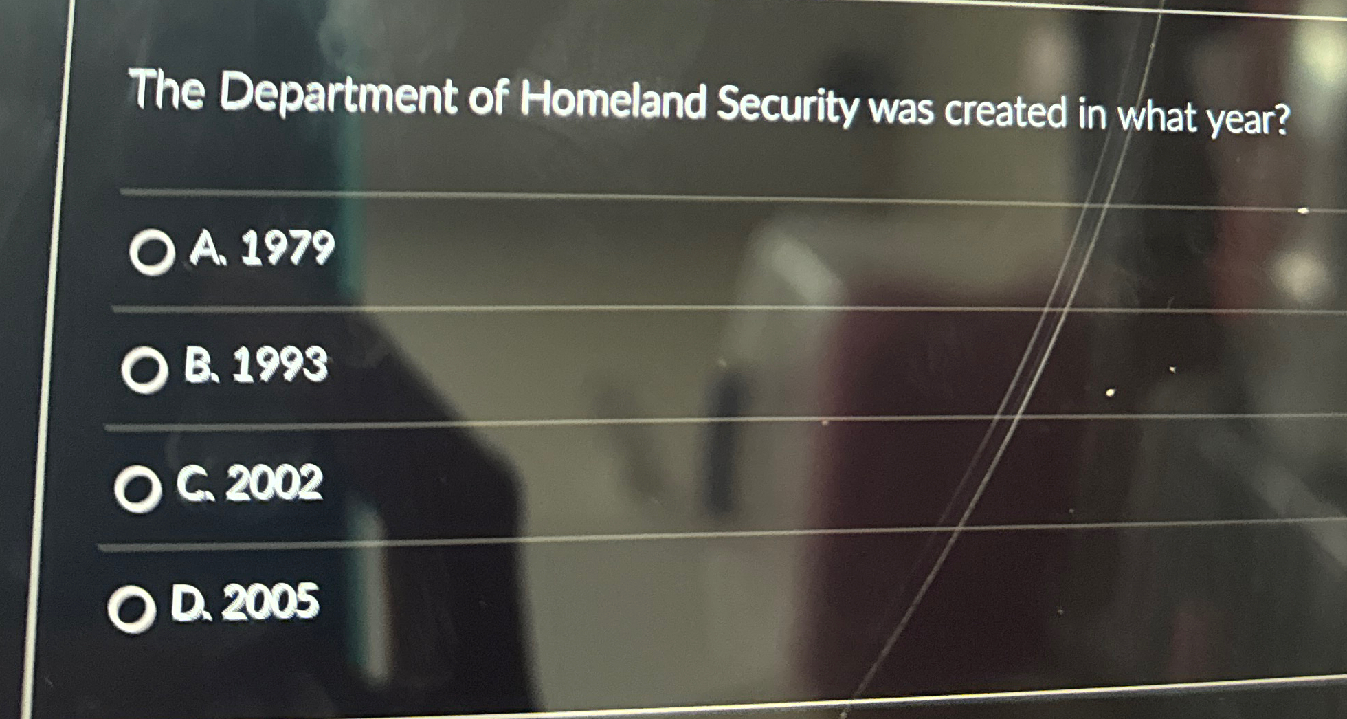 Solved The Department of Homeland Security was created in | Chegg.com