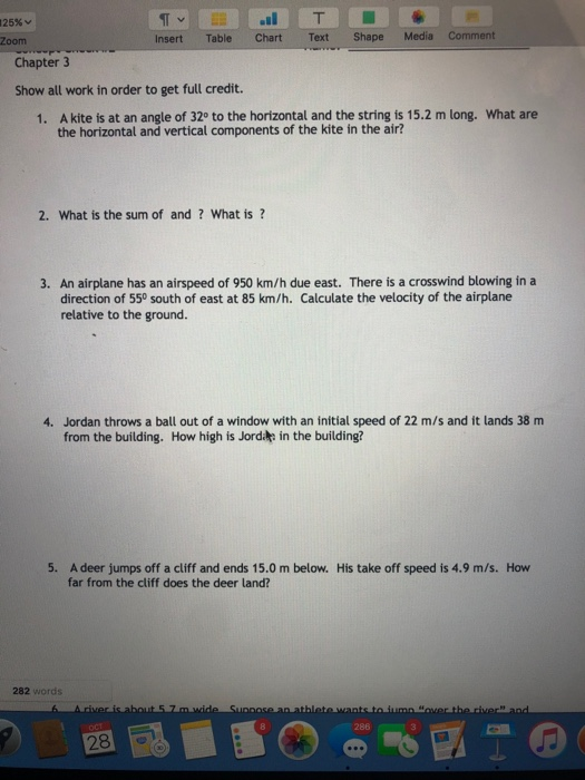 Solved 125% T HE ..l T Zoom Insert Table Chart Text Shape | Chegg.com